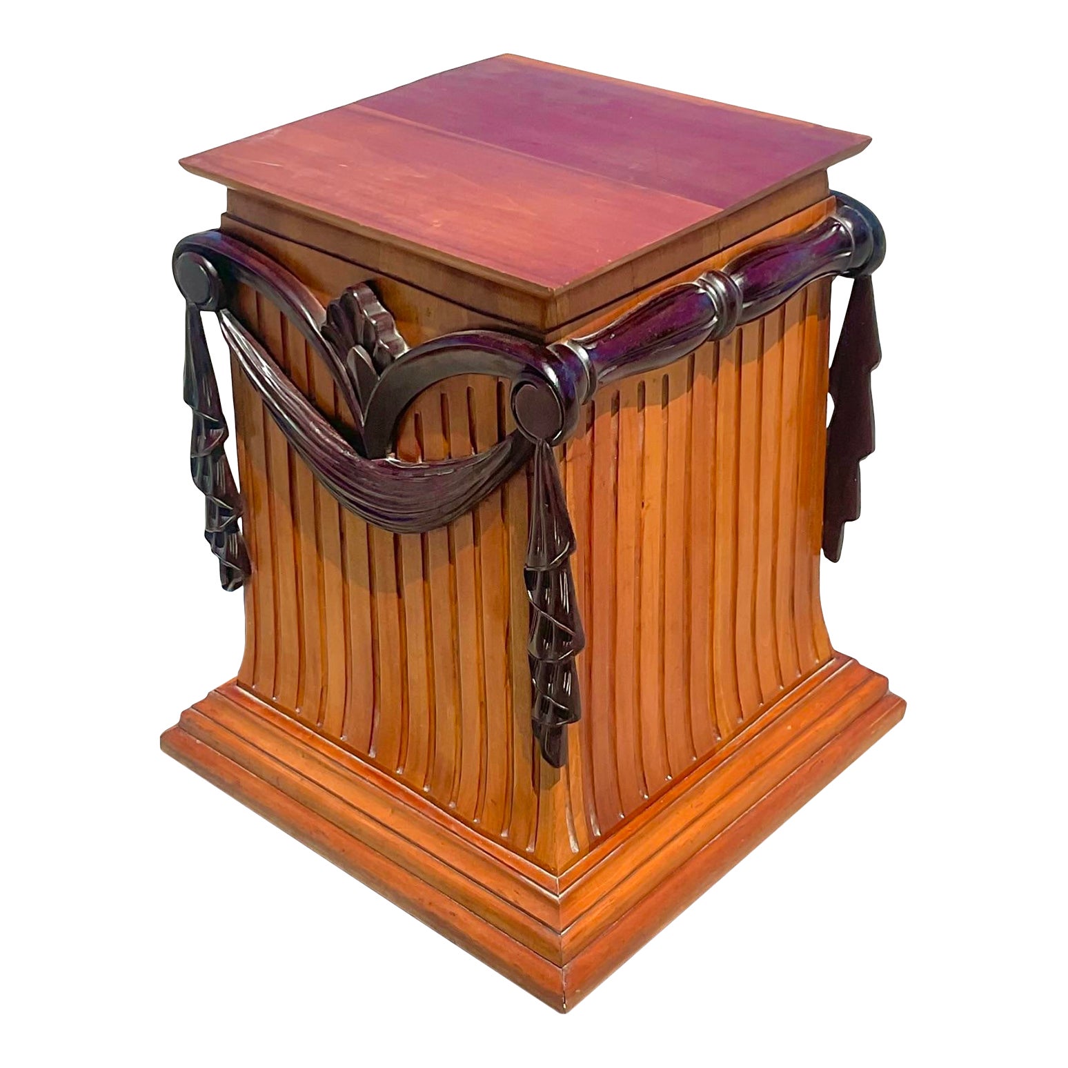 Early 20th Century Boho Swag Column Dining Table Base | Chairish