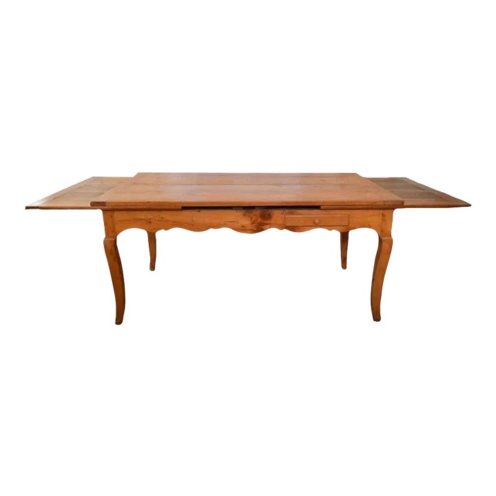 Kitchen Table With Drawer and Breadboard | Chairish