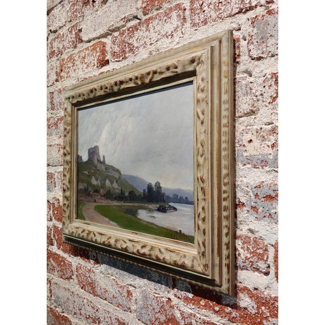 Alexis Fournier -Chateau Gaillard in Normandy Cloudy Sky-19th Century ...