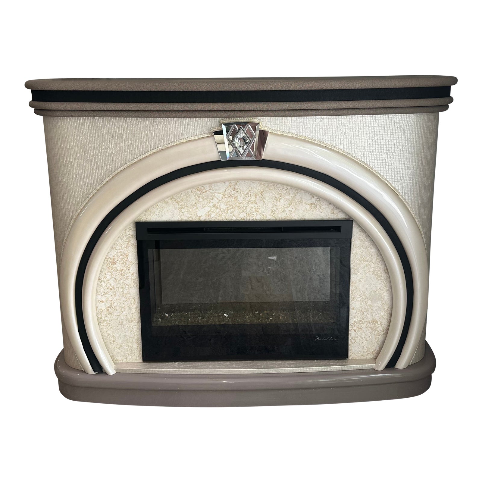 Aico/Micheal Amini "Overture" Electric Fireplace | Chairish