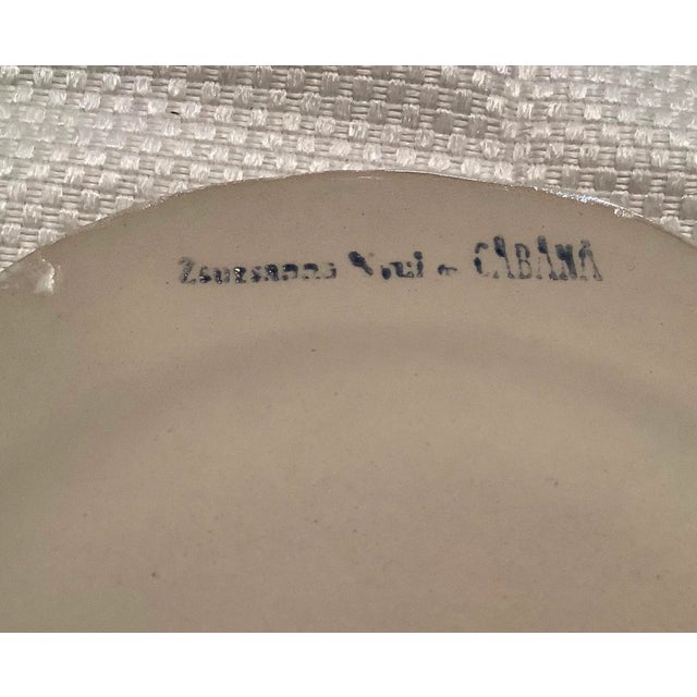 Boho Chic Hand Made and Hand Painted Soup Plate From Cabana | Chairish