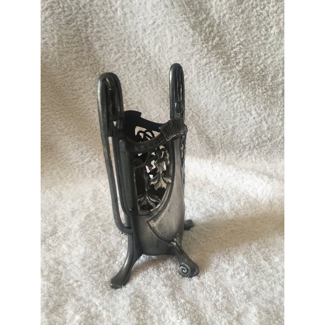 19th Century Art Nouveau Wmf Silver Metal Cup Holder | Chairish