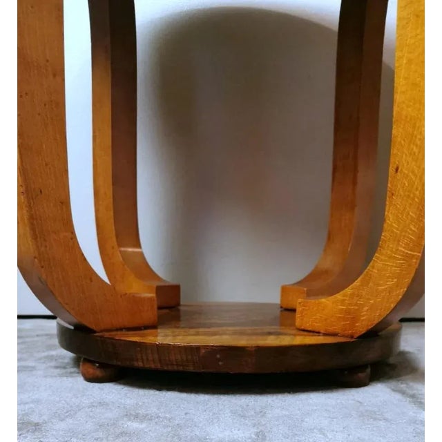 1930s Art Deco French Round Tea/Coffee Table | Chairish