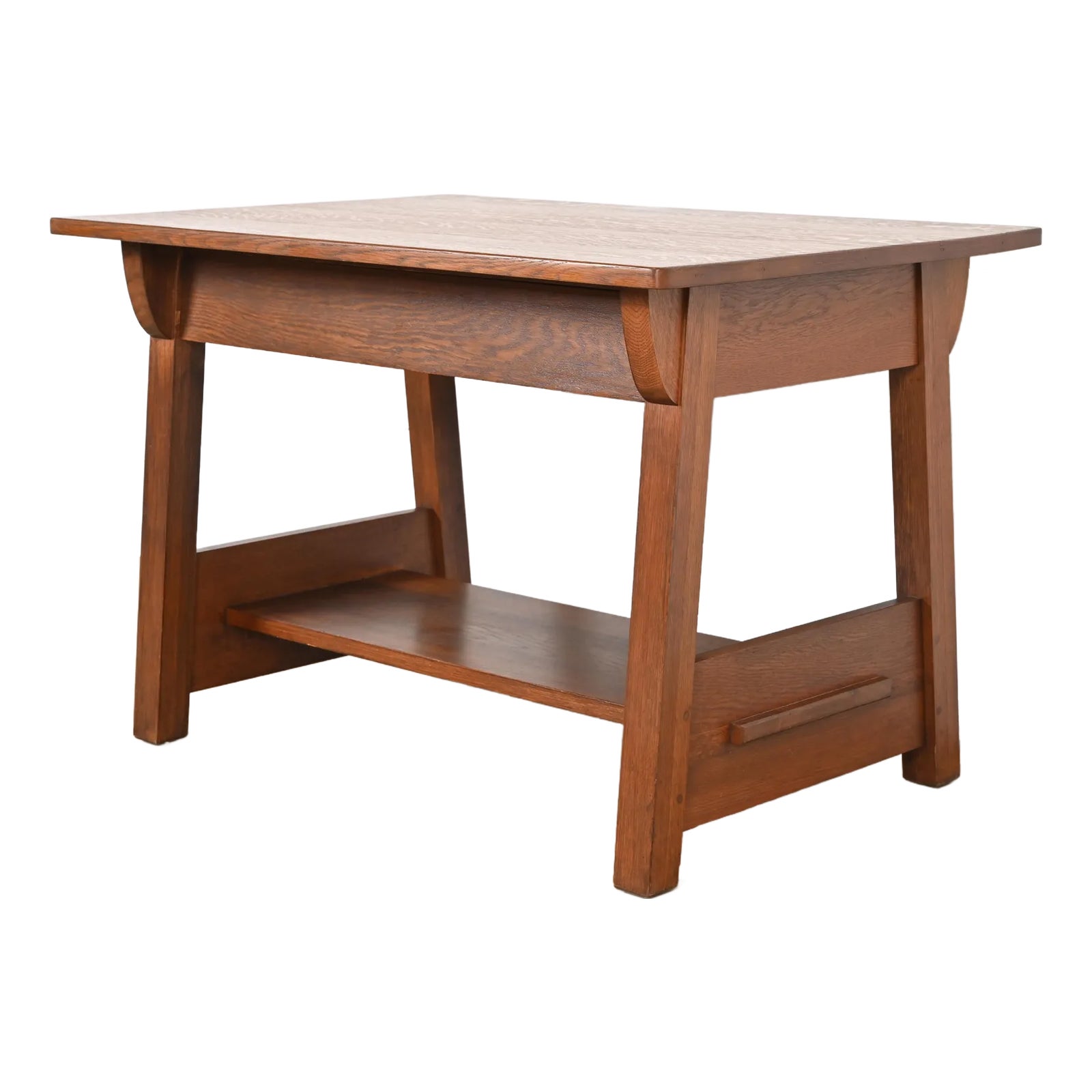 Limbert Antique Mission Oak Arts & Crafts Desk or Library Table, Circa ...