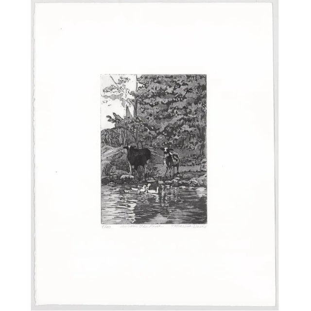 Marcia Davis Across the Pond Etching and Aquatint | Chairish