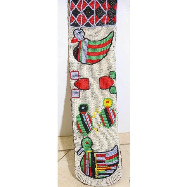 African Yoruba Diviner's Beaded Wall Hanging Panel Sash 1950 | Chairish