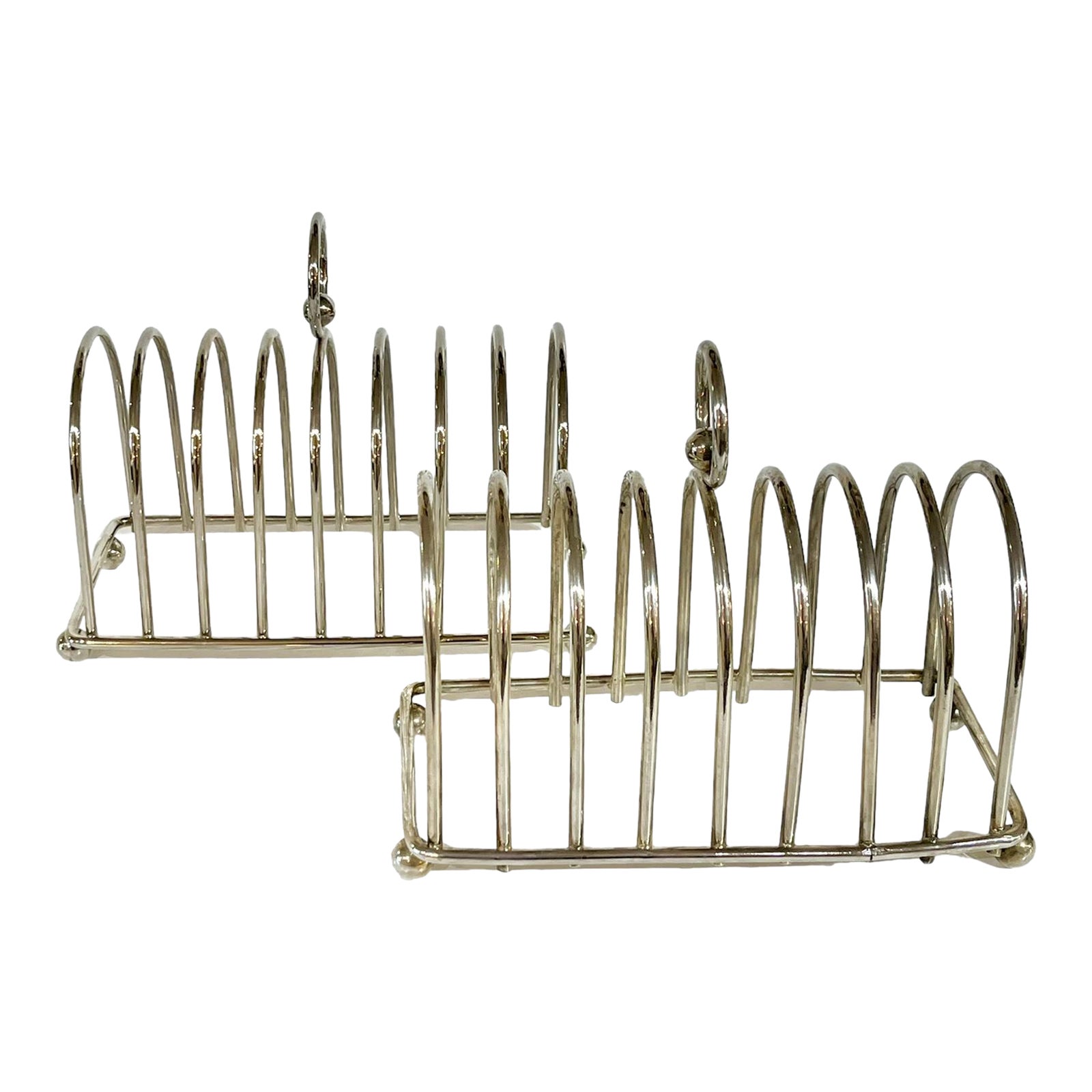 Early 20th Century Antique Pair of Large Size English Silver Plate ...