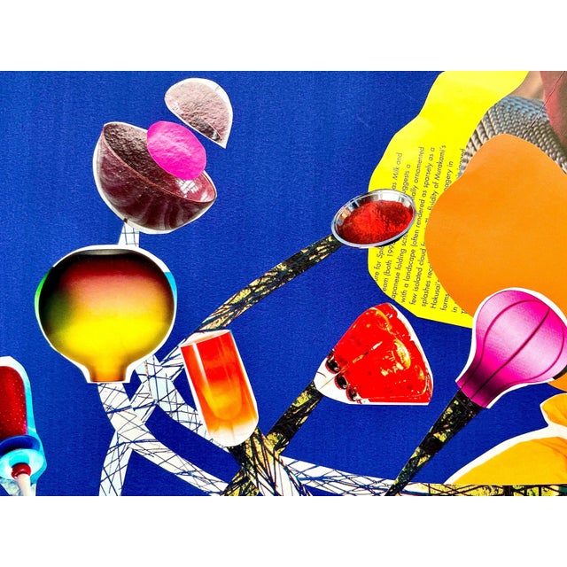 "Peacock Flower - Botanica" Contemporary Still Life Paper Collage ...