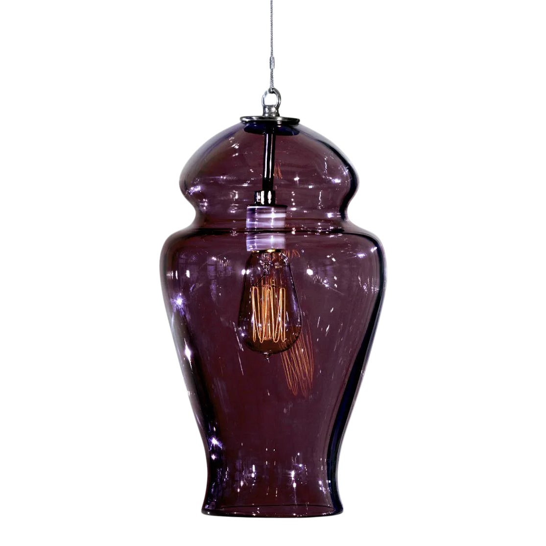 Gala Pendant Light from the Versuvius Collection in Lilac | Chairish