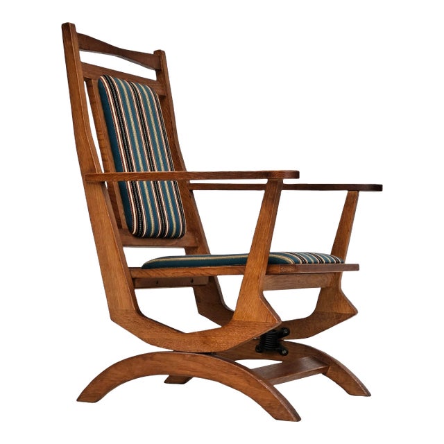 1950-60s, Danish Highback Rocking Chair in Original Very Good Condition ...