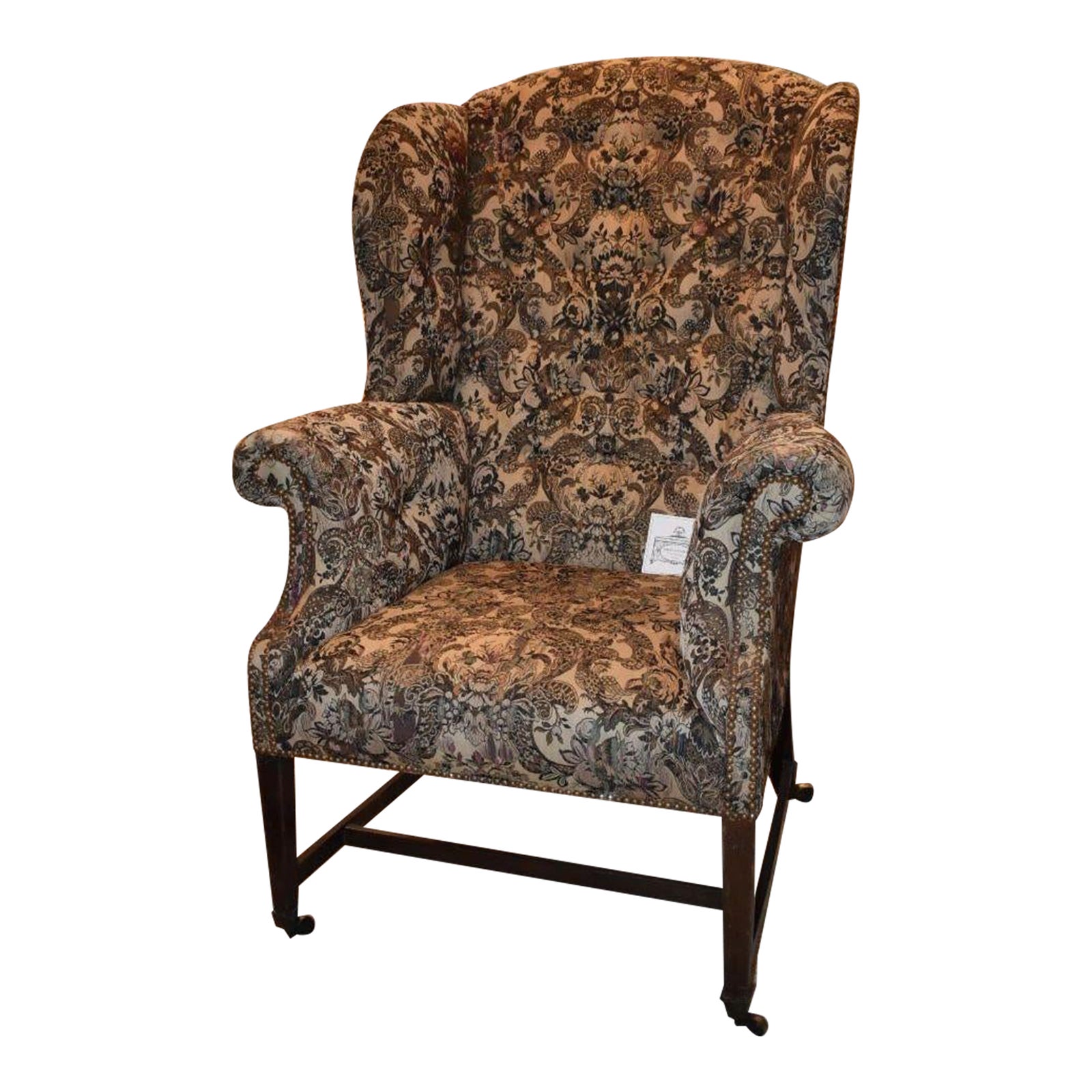 American Hepplewhite Wing Chair of the Late 1700s Period | Chairish