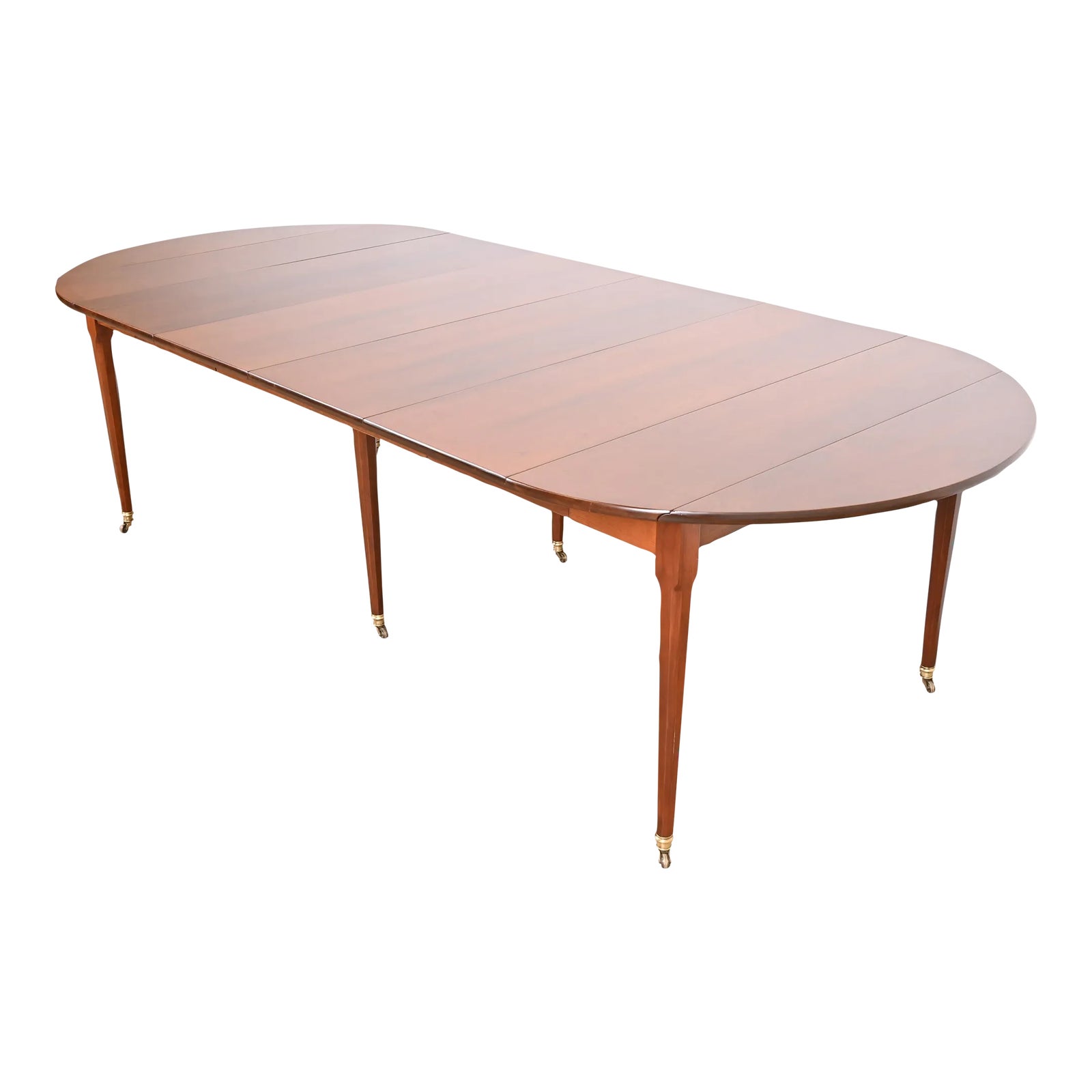Baker Furniture French Regency Louis XVI Solid Cherry Wood Extension ...
