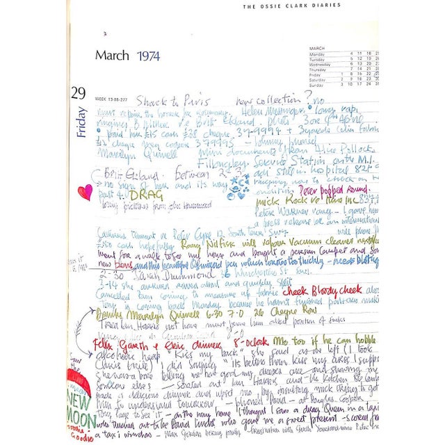 "The Ossie Clark Diaries" 1998 Rous, Lady Henrietta [Edited and ...