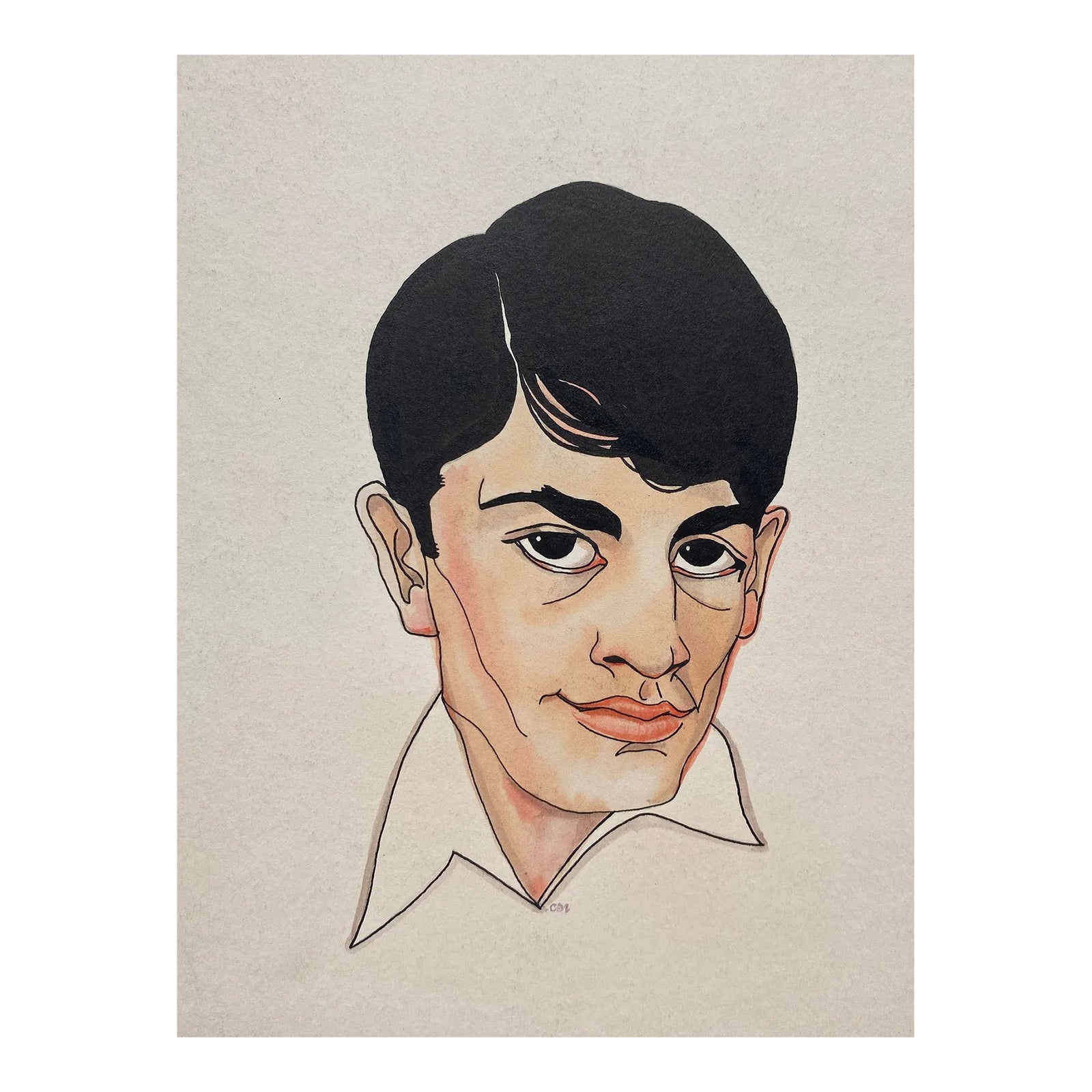 1930s Clifford Thompson Portrait of a Man | Chairish