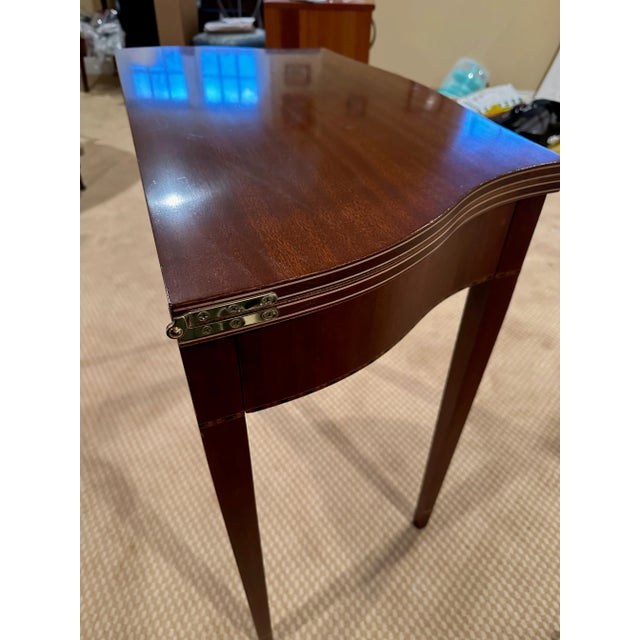 1990s Federal Style Gateleg Console Flip-Top Table | Chairish