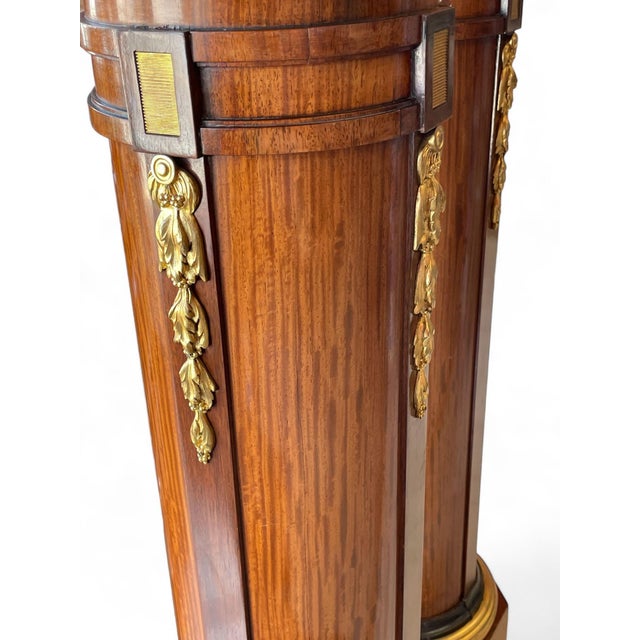 Early 20th Century French Walnut Neo-Classical Pedestals -A Pair | Chairish