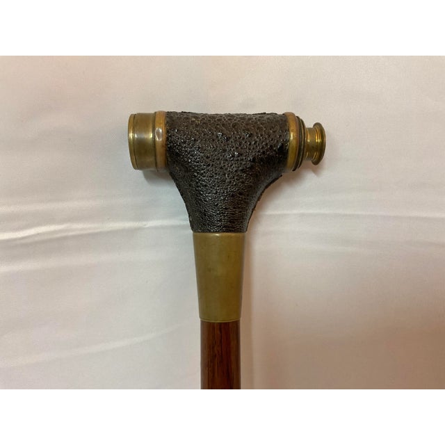 Late 19th Century Vintage Wooden Gadget Walking Stick/Cane With Brass ...