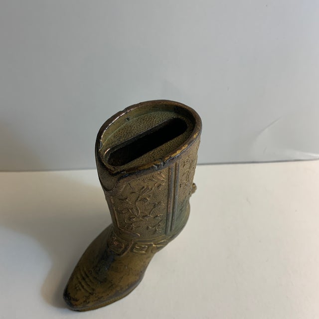 1940 Occupied Japan Cowboy Boot Savings Bank | Chairish