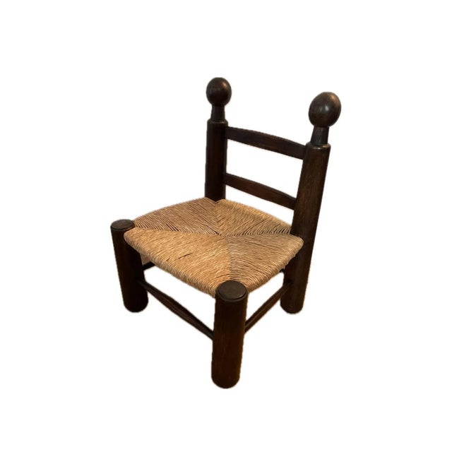 French Fireside Chair - "Chaise Basses" Low Chair by Charles Dudouyt ...