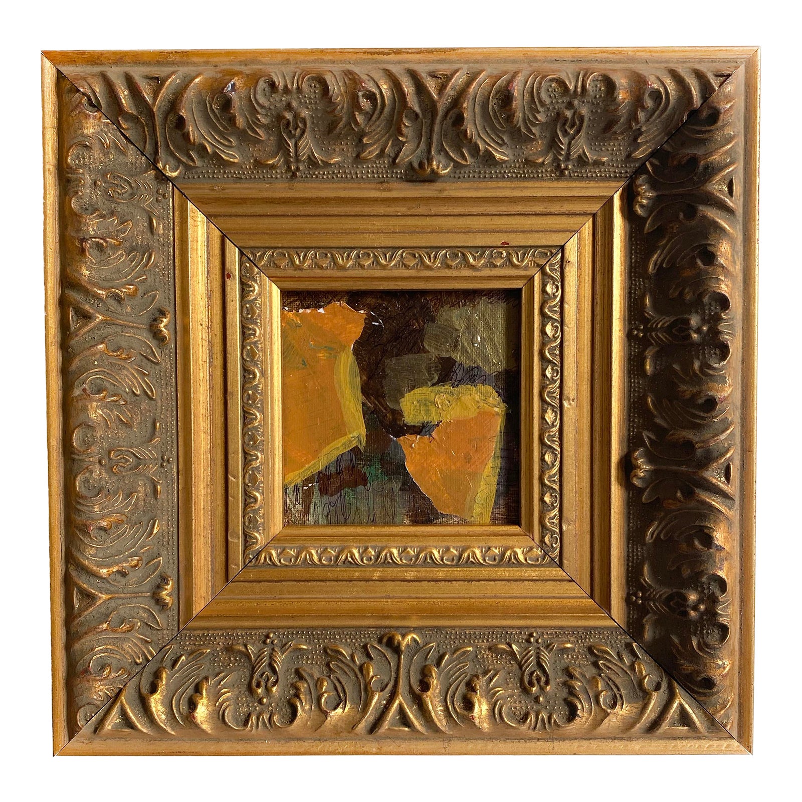 "Separating Bodies" Mini Painting With Vintage Frame by Jessalin ...