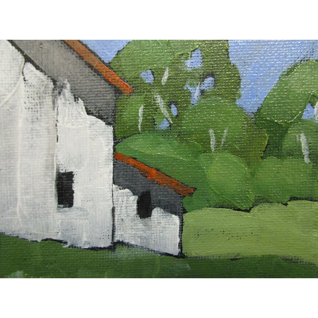 Miniature California Farm Barn 4x4 Lynne French Landscape Oil Painting ...