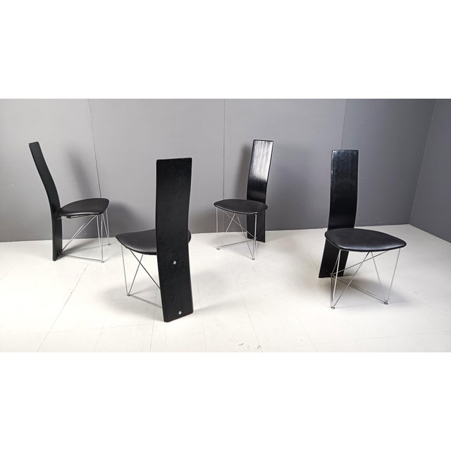 Vintage Concorde Dining Chairs with Leather Seats by Torstein Flatøy ...