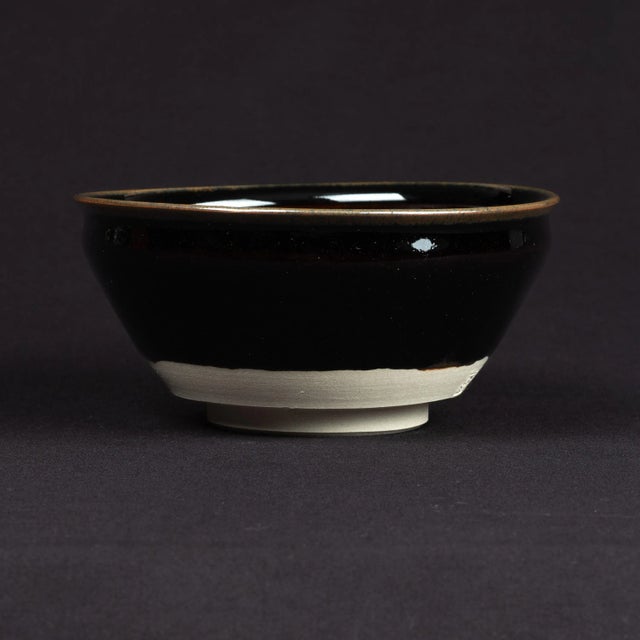 Takatori Black Tenmoku Chawan | Chairish