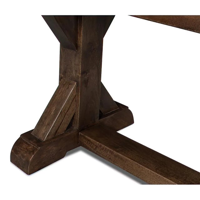 Contemporary Rustic Farmhouse Bench | Chairish