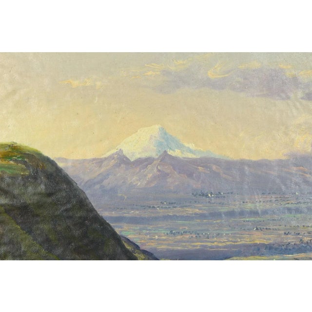 Late 19th Century Rafael Salas Oil Painting on Canvas of an Andean ...