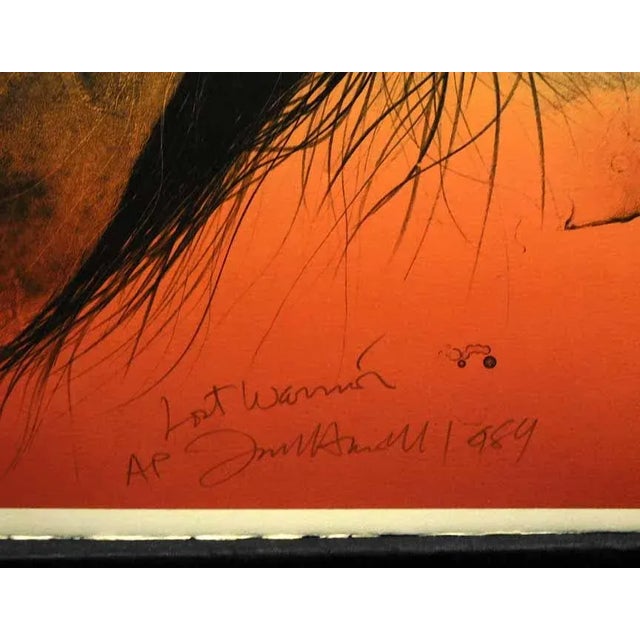 1990s Frank Howell "Lost Warrior" Contemporary Original Street Art ...