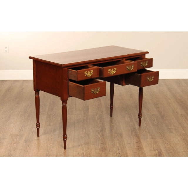 Mid 20th Century Sheraton Style Cherry Writing Desk | Chairish
