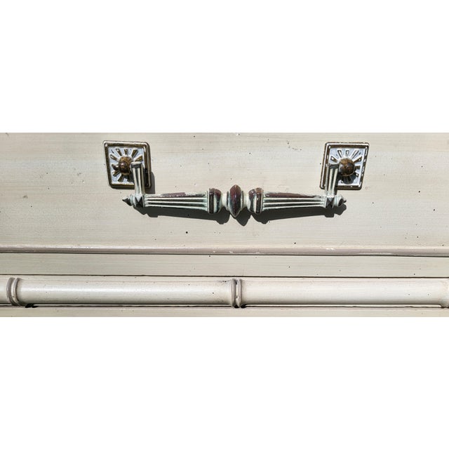 1970s Henry Link Bali Hai Desk and Chair Set of 2 | Chairish