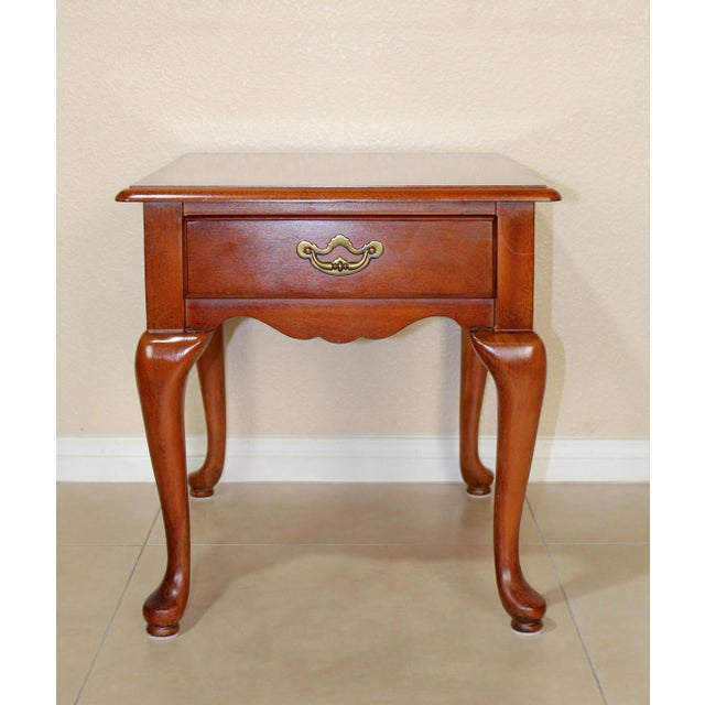 1980s Thomasville Cherry Accent End Table Traditional Collector's ...