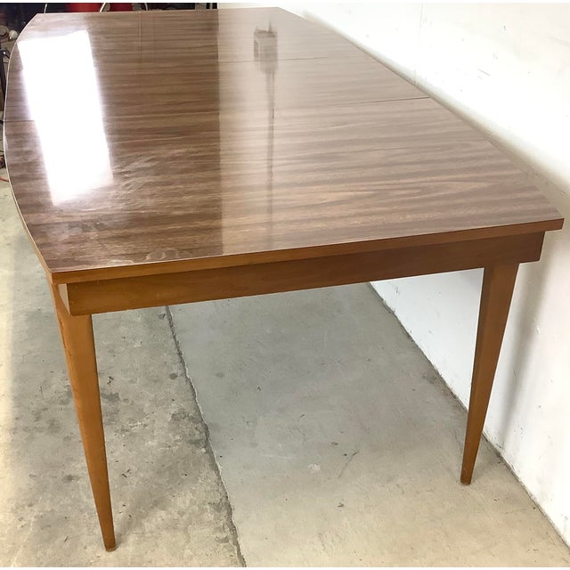Mid-Century Dining Table With Removable Leaf | Chairish