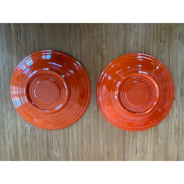 1930s Uranium Oxide Radioactive Orange Fiestaware Cup and Saucer Pair ...