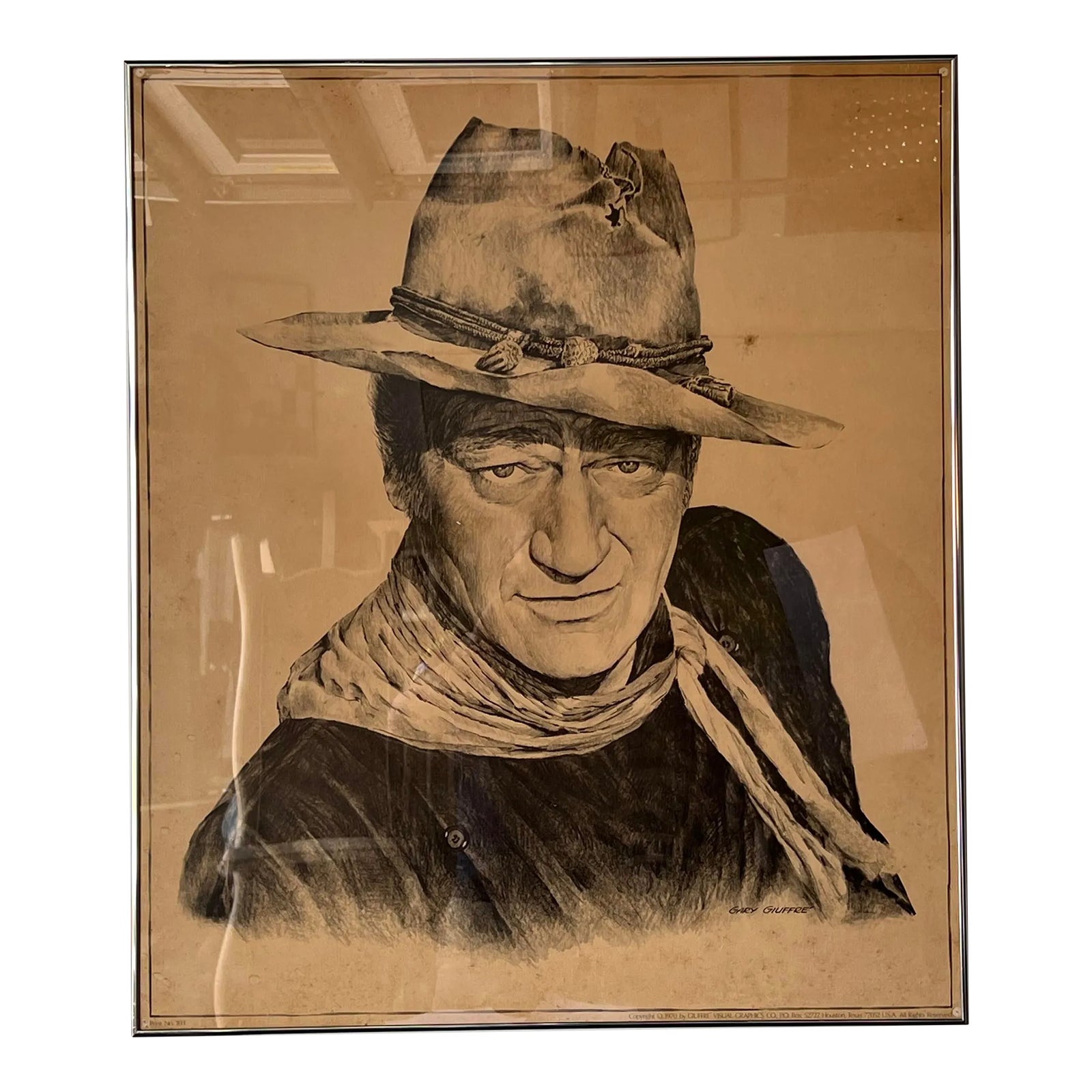 John Wayne Framed Print by Gary Giuffre | Chairish