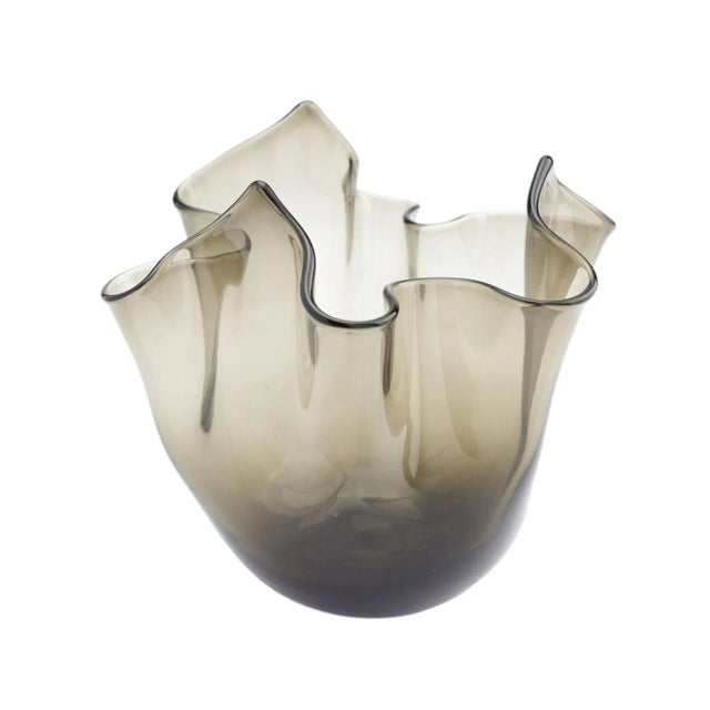 Hand Blown Italian Fazzoletto Vase, 1950's | Chairish