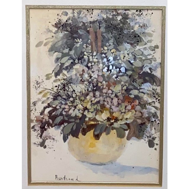 Small Vintage Still Life Watercolor Paintings of Flowers Signed ...