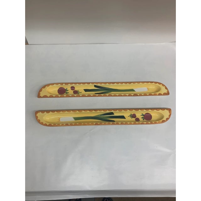 2004 Debbie Segura Tapas Serving Trays - a Pair | Chairish