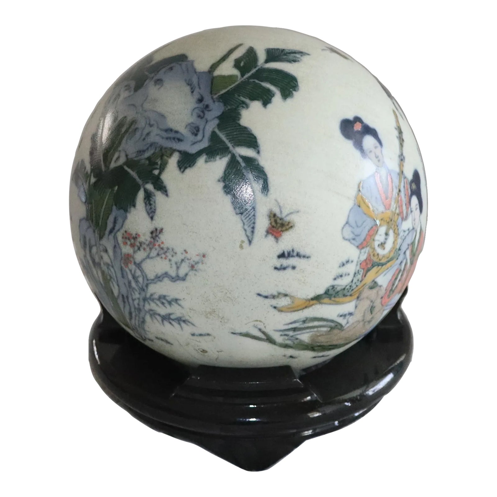 Early 20th Century Asian Ceramic Japanese Satsuma Geisha Musicians ...