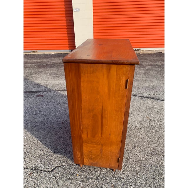 Mid 20th Century Mid Century Modern Two Shelf Cabinet With Louvered ...