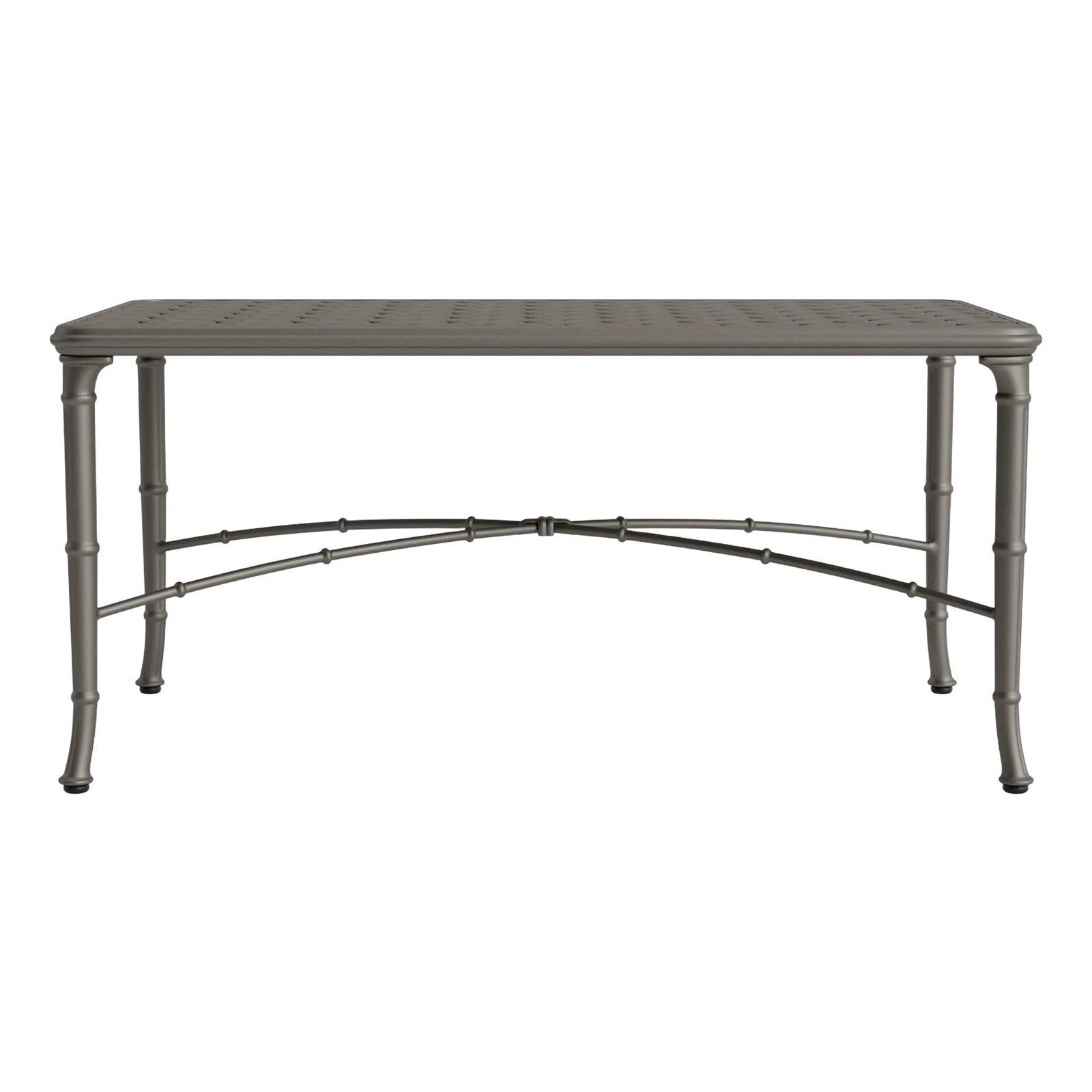 Brown Jordan Calcutta 24" x 42" Cast Top Coffee Table, Mica frame ...