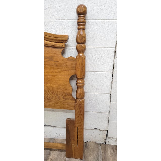 Vintage King Size Traditional Colonial Style Headboard | Chairish