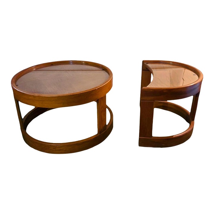 1960s Mid Century Modern Side/ End Tables, One Crescent Moon, by Howard ...