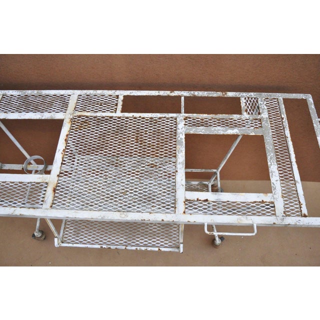 20th Century Industrial Steampunk Rolling Bar Cart | Chairish