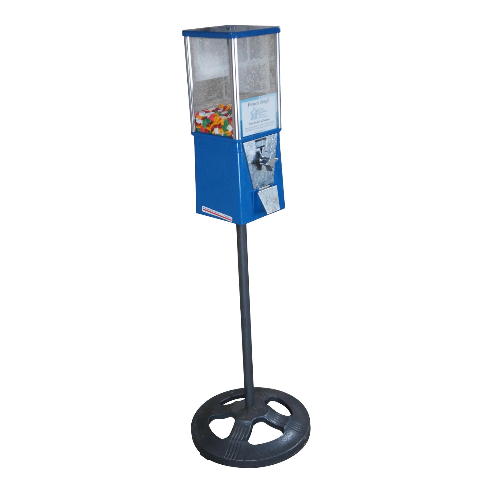 Vintage Oak Manufacturing Blue Metal Coin Operated Astro Gumball ...