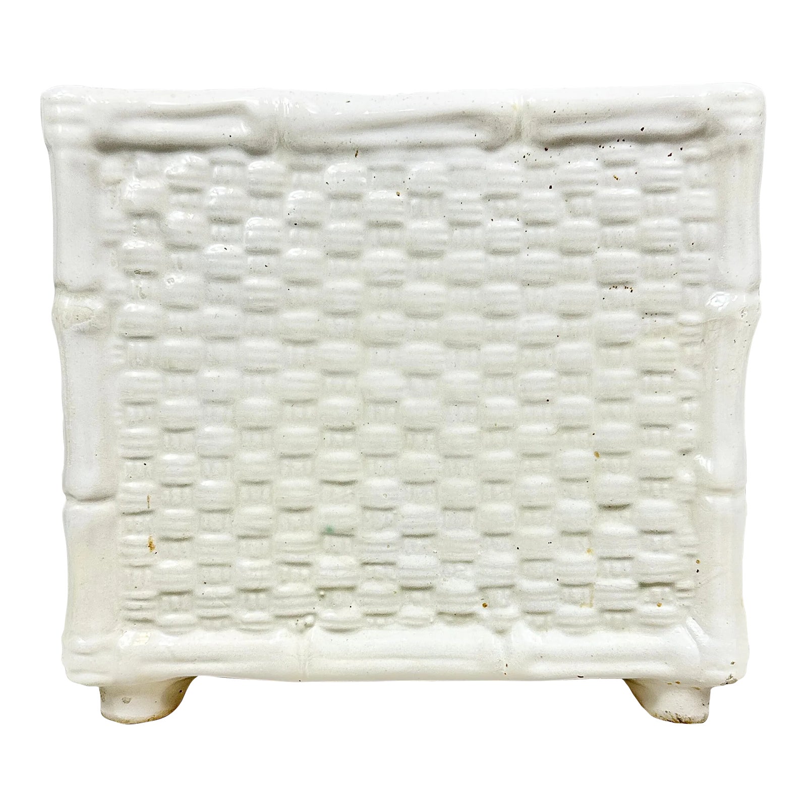 Vintage Faux Bamboo Cachepot | Chairish