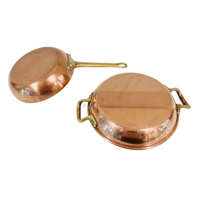 1950s Copper Egg Pan & Gratin Pan - Set of 2 | Chairish