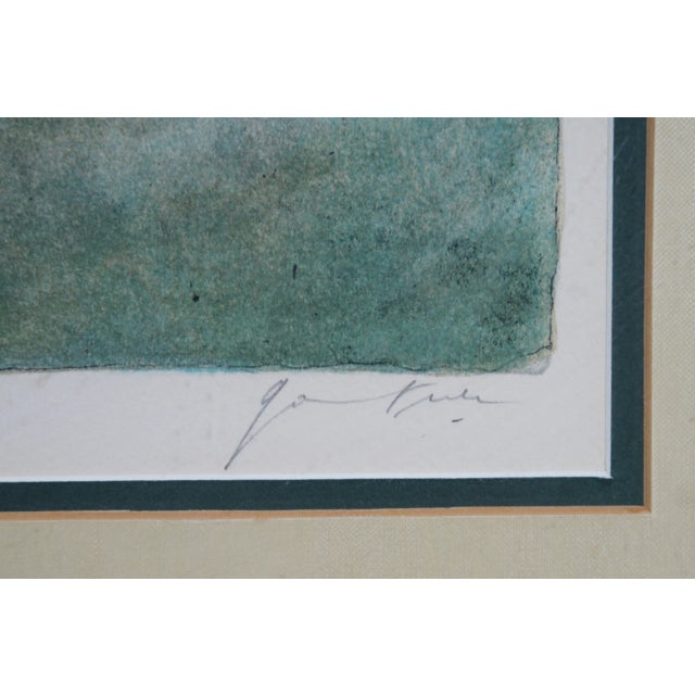 Bernard Gantner Reflets French Country Farmhouse Landscape Lithograph ...