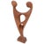 Danish Teak Sculpture Lovers Embraced Dancing Simon Randers, Denmark ...